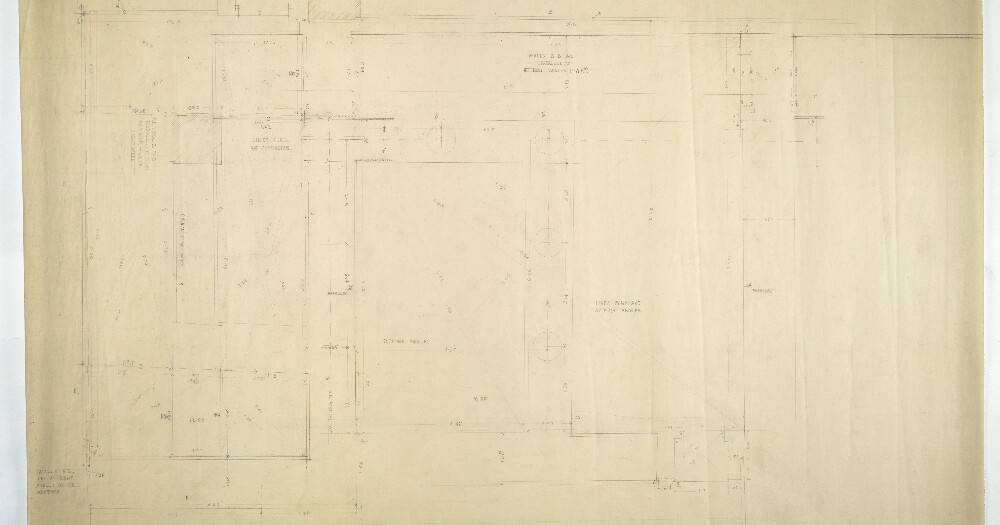 Ashmolean Museum Evans Architectural Plans DQ/8 b)